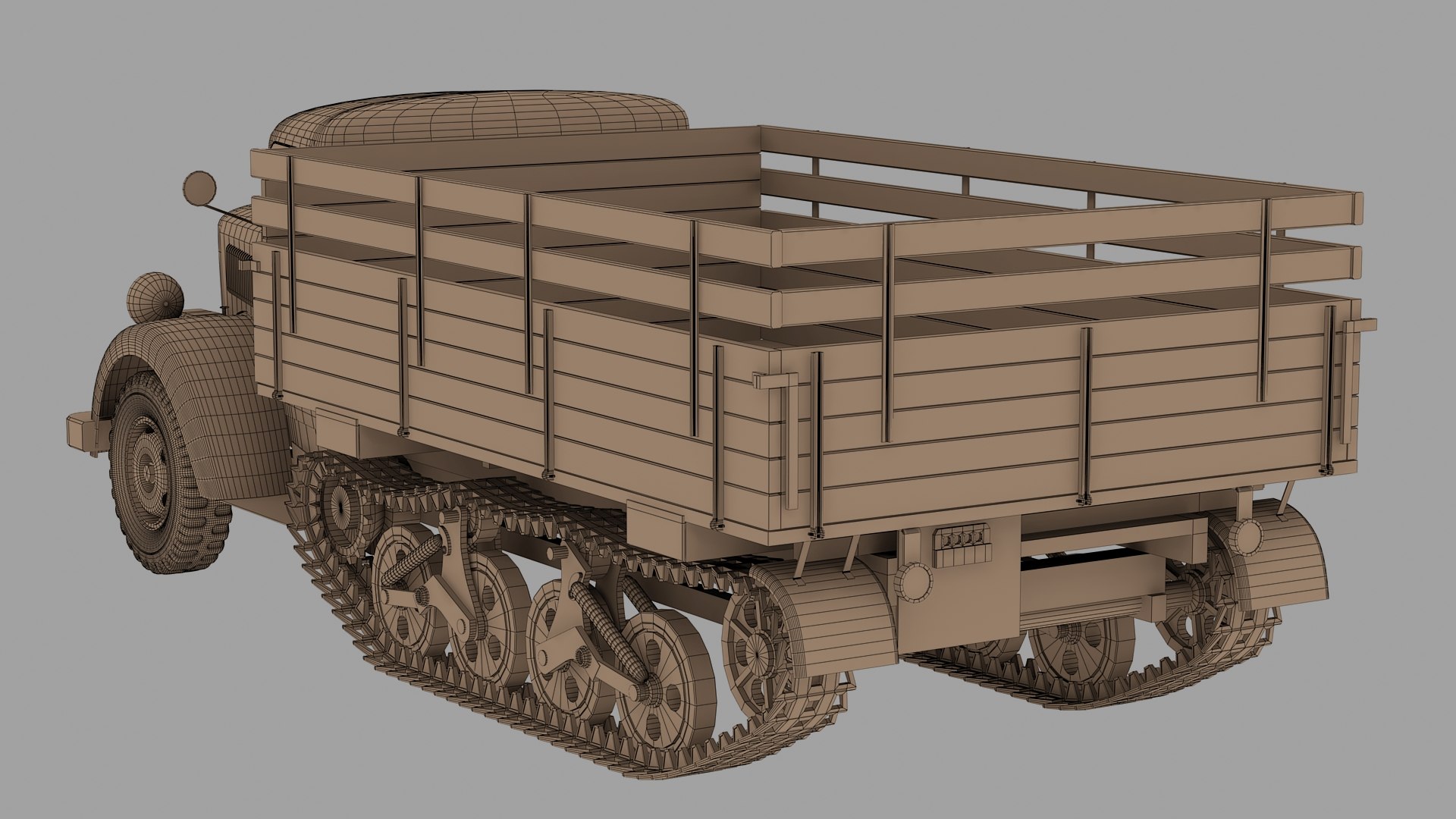 Opel Blitz Maultier Camo 3D Model - TurboSquid 2012270