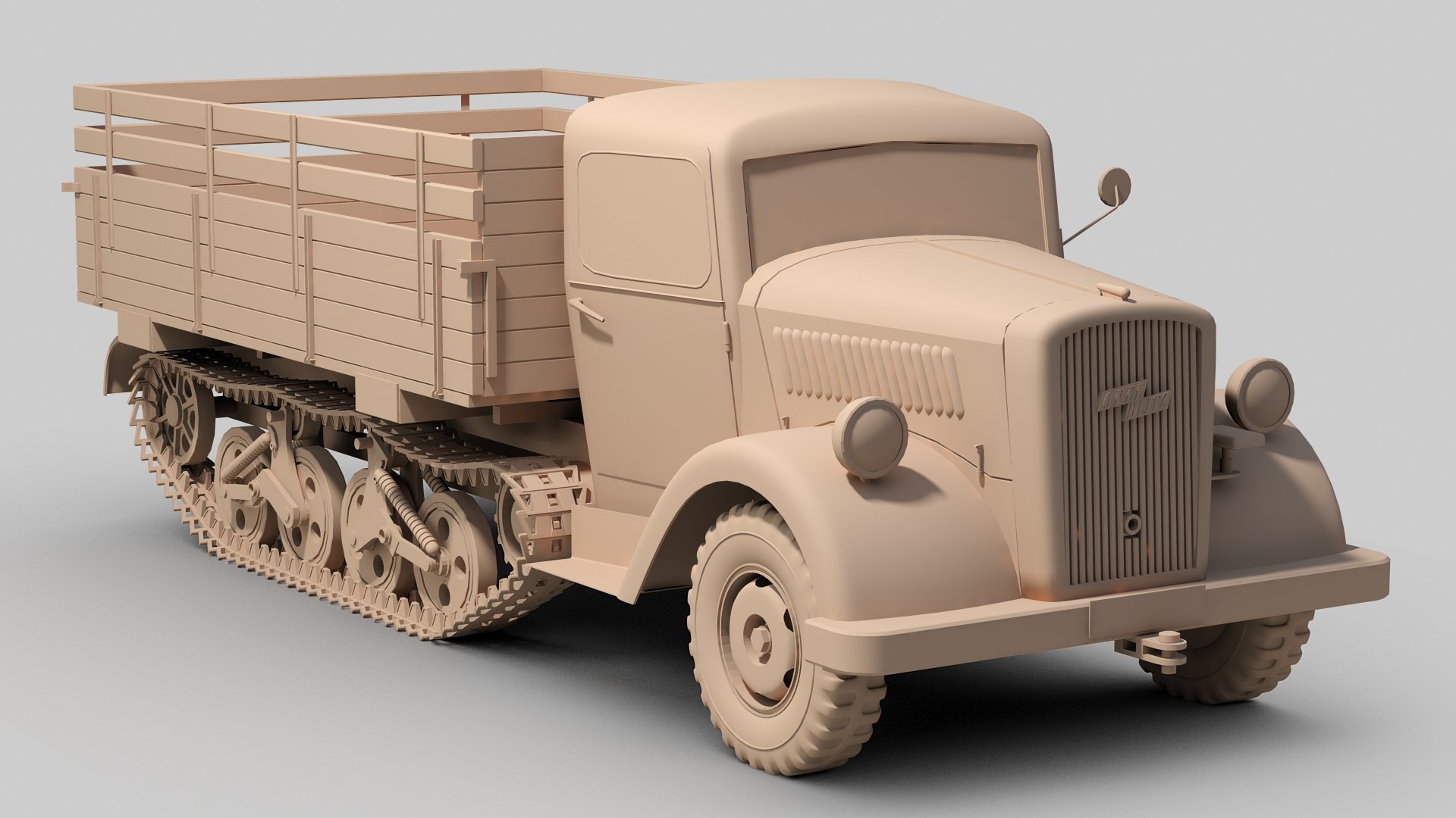 Opel Blitz Maultier Camo 3D Model - TurboSquid 2012270