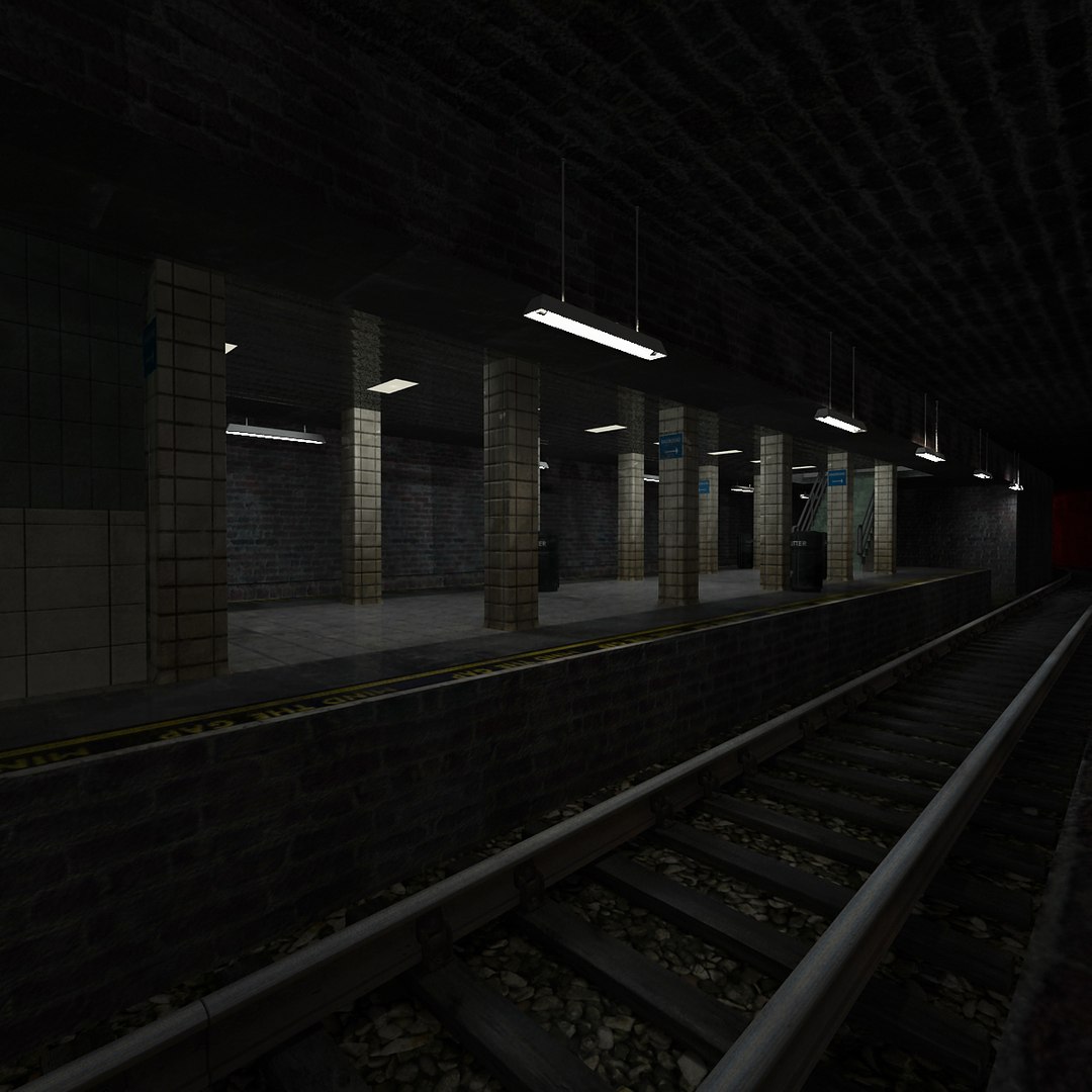 Subway Scene 3d Model