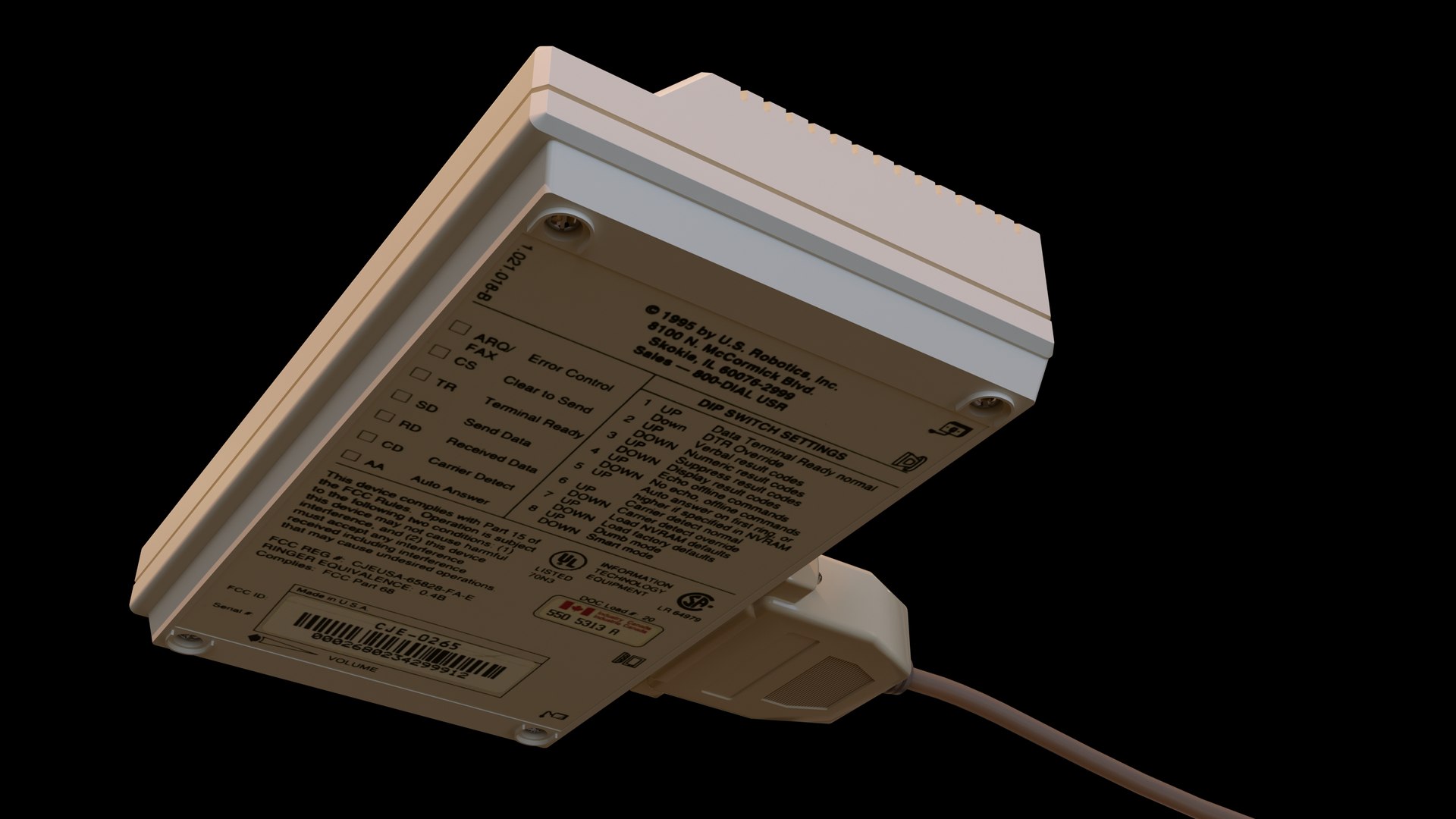 Vintage Modem 3D Model - TurboSquid 1541453