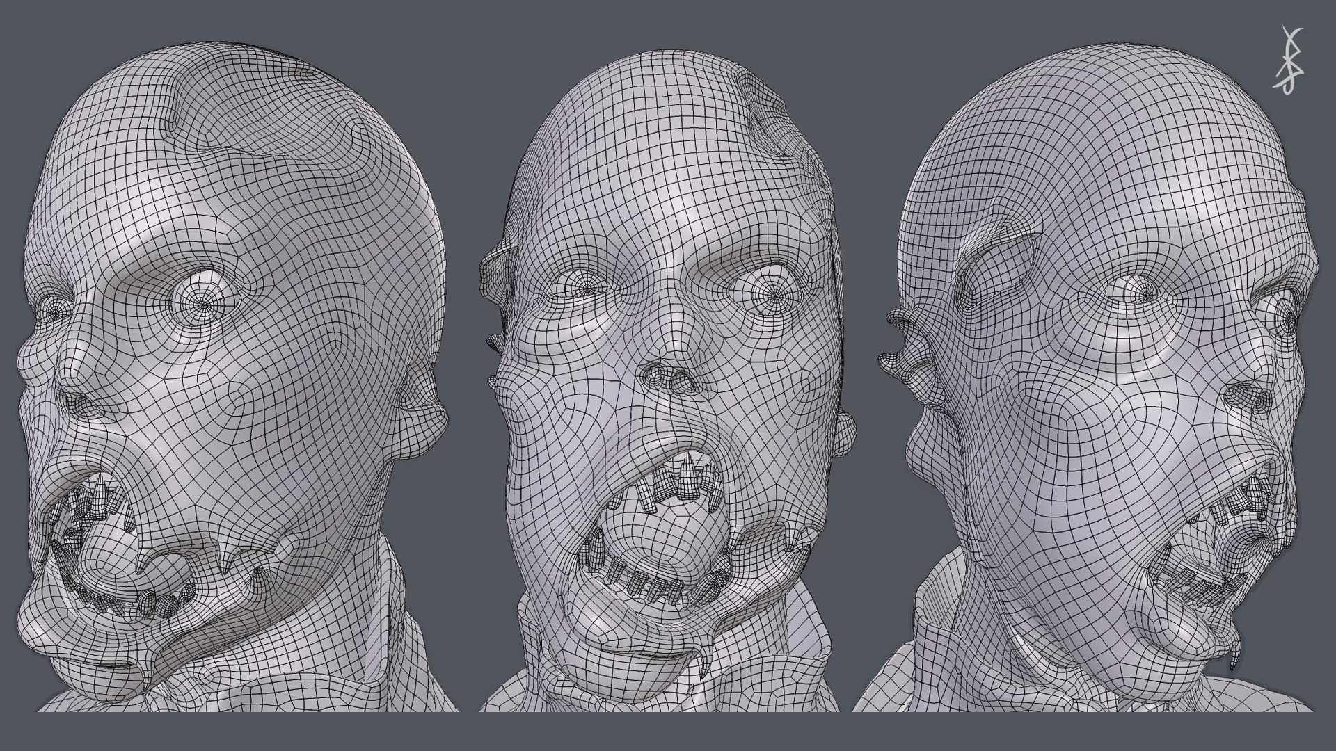 Mutation Female Zombie 3D Model - TurboSquid 2050372