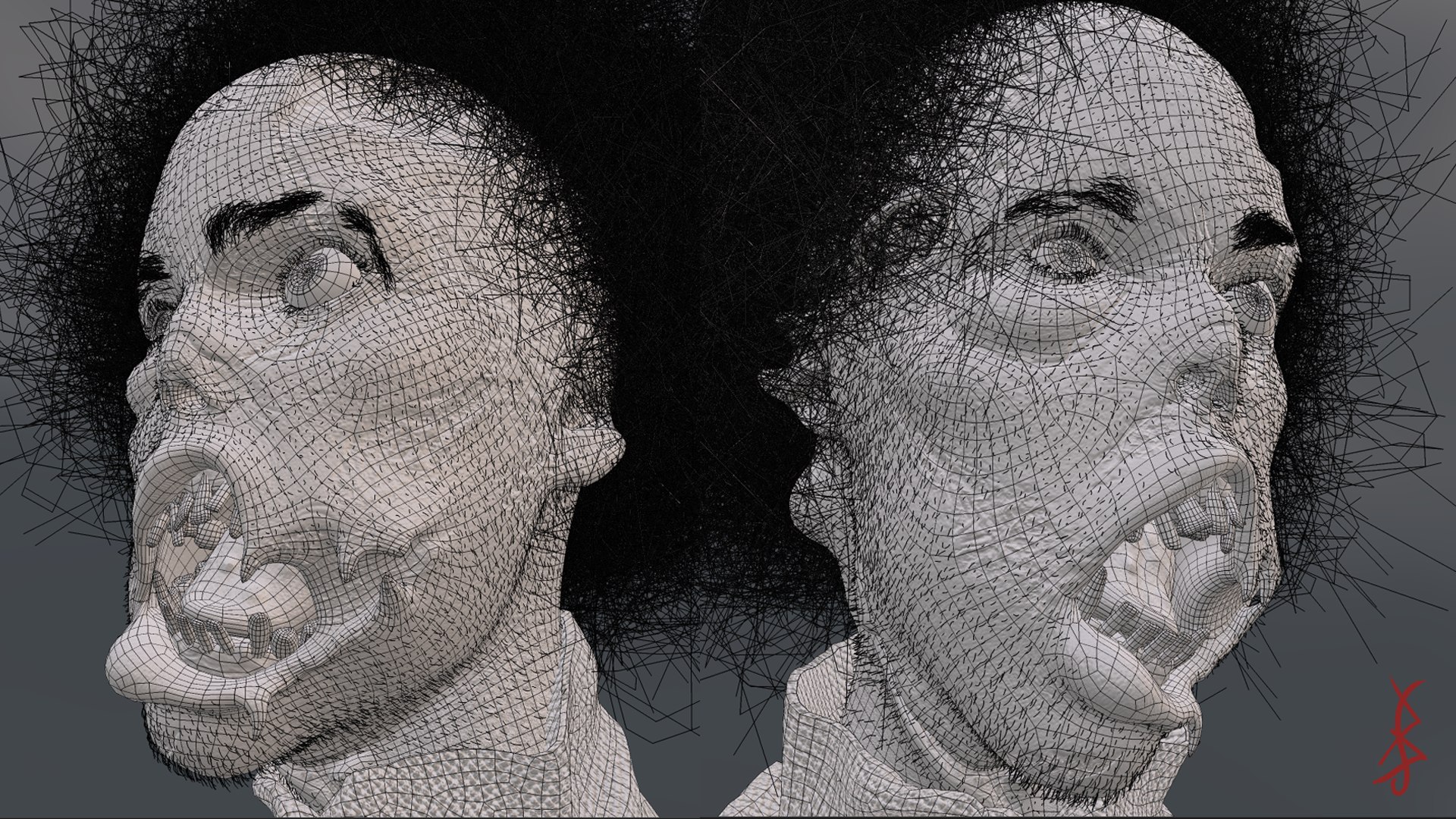 Mutation Female Zombie 3D Model - TurboSquid 2050372