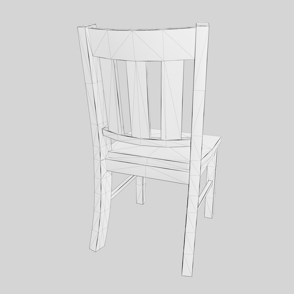Simple wooden chair 3D - TurboSquid 1612597