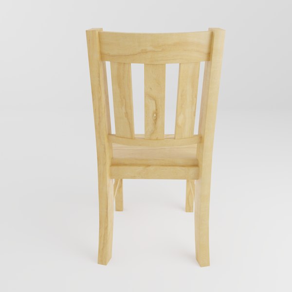 Simple wooden chair 3D - TurboSquid 1612597