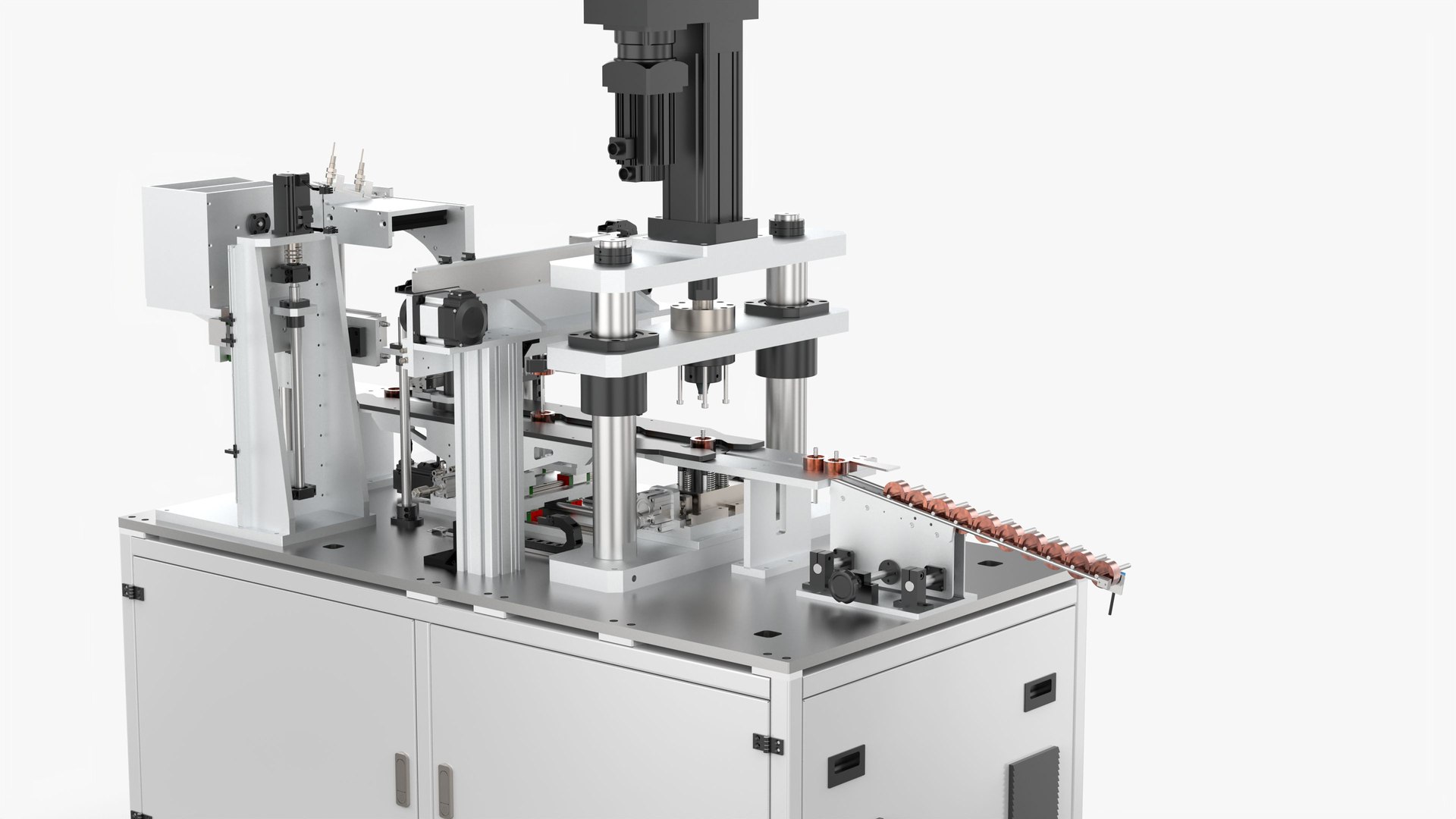 Automatic Micro Motor Rotor Into Shaft Assembly Machine 3D Model ...