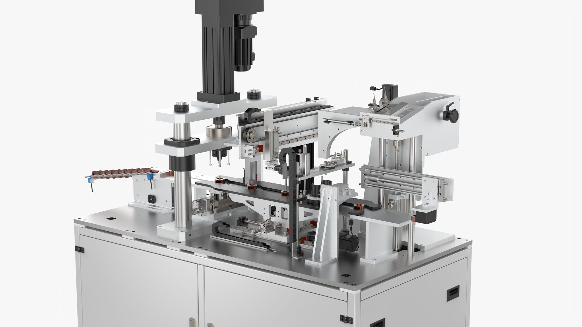 Automatic Micro Motor Rotor Into Shaft Assembly Machine 3D Model ...