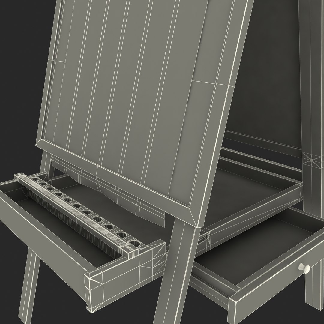 3d model easel small