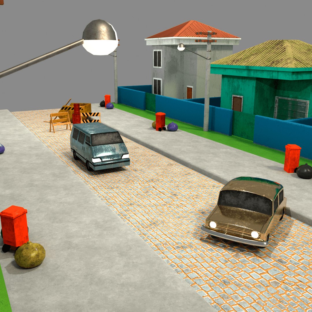 Modular City Neighborhood 3D Model - TurboSquid 1502930