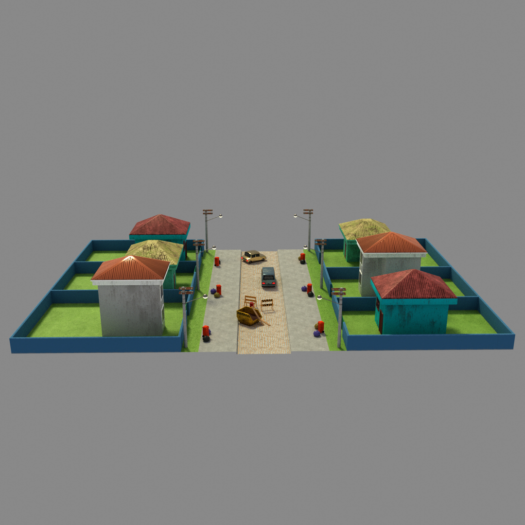 Modular City Neighborhood 3D Model - TurboSquid 1502930