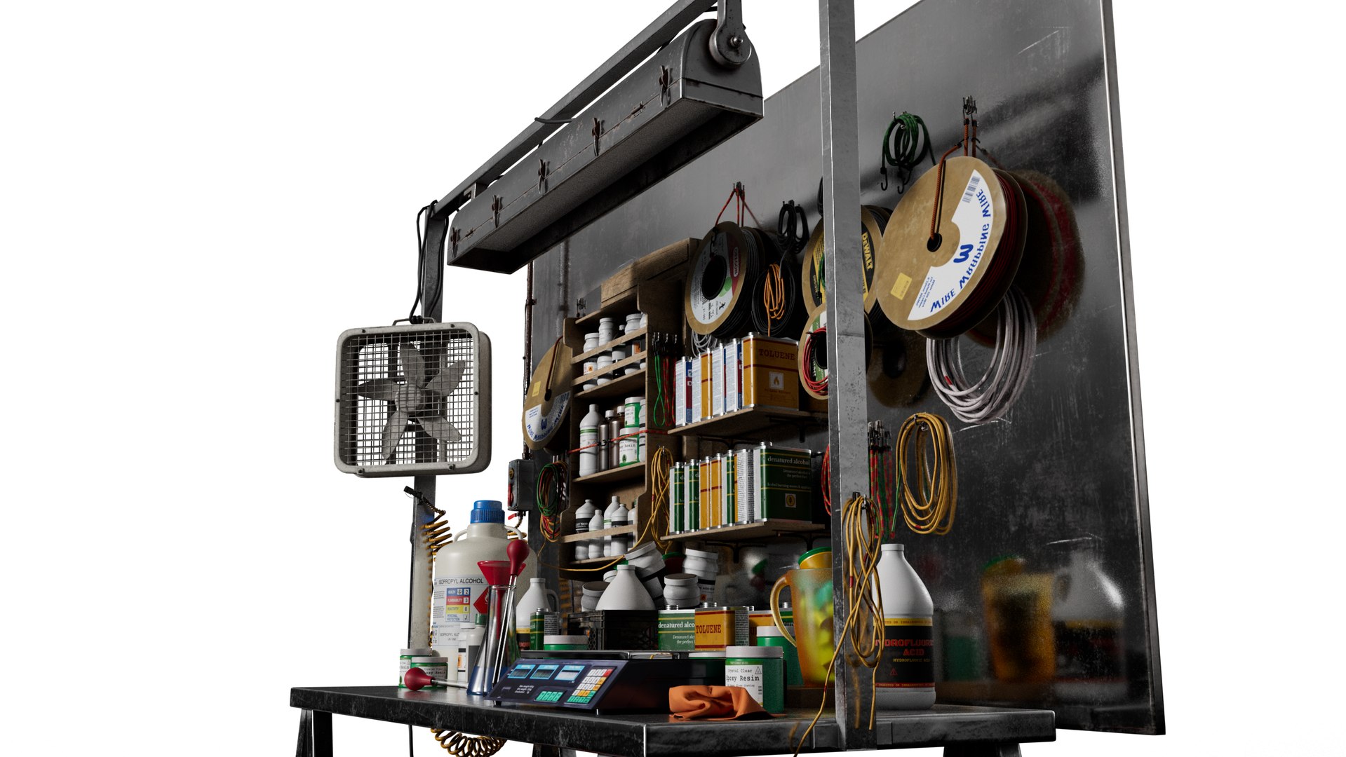 Lab Workbench 3D Model - TurboSquid 2237505