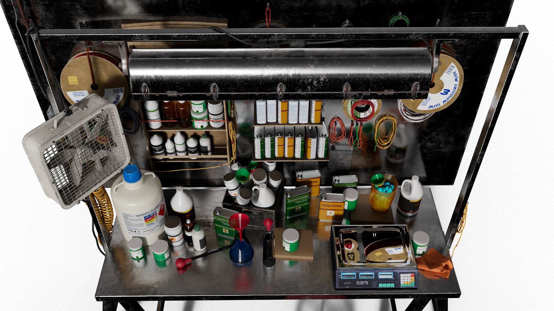 Lab Workbench 3D Model - TurboSquid 2237505