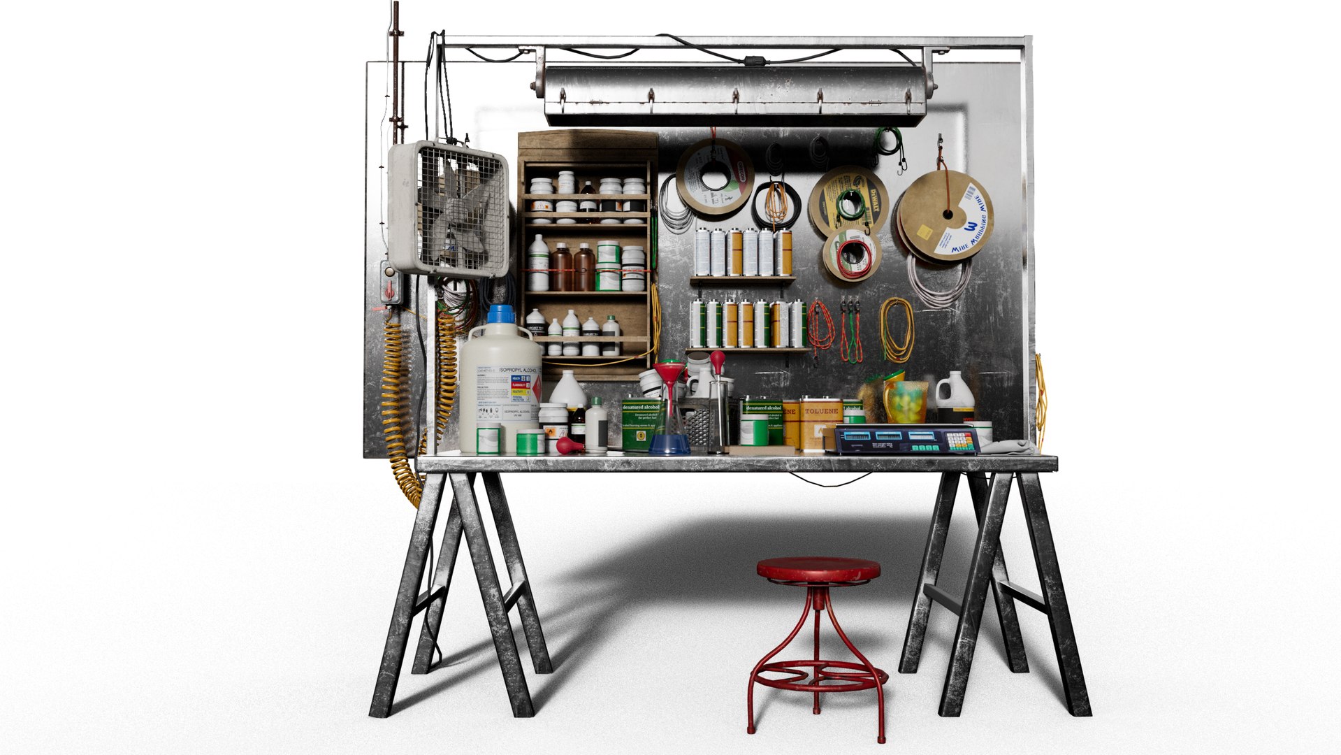 Lab Workbench 3D Model - TurboSquid 2237505