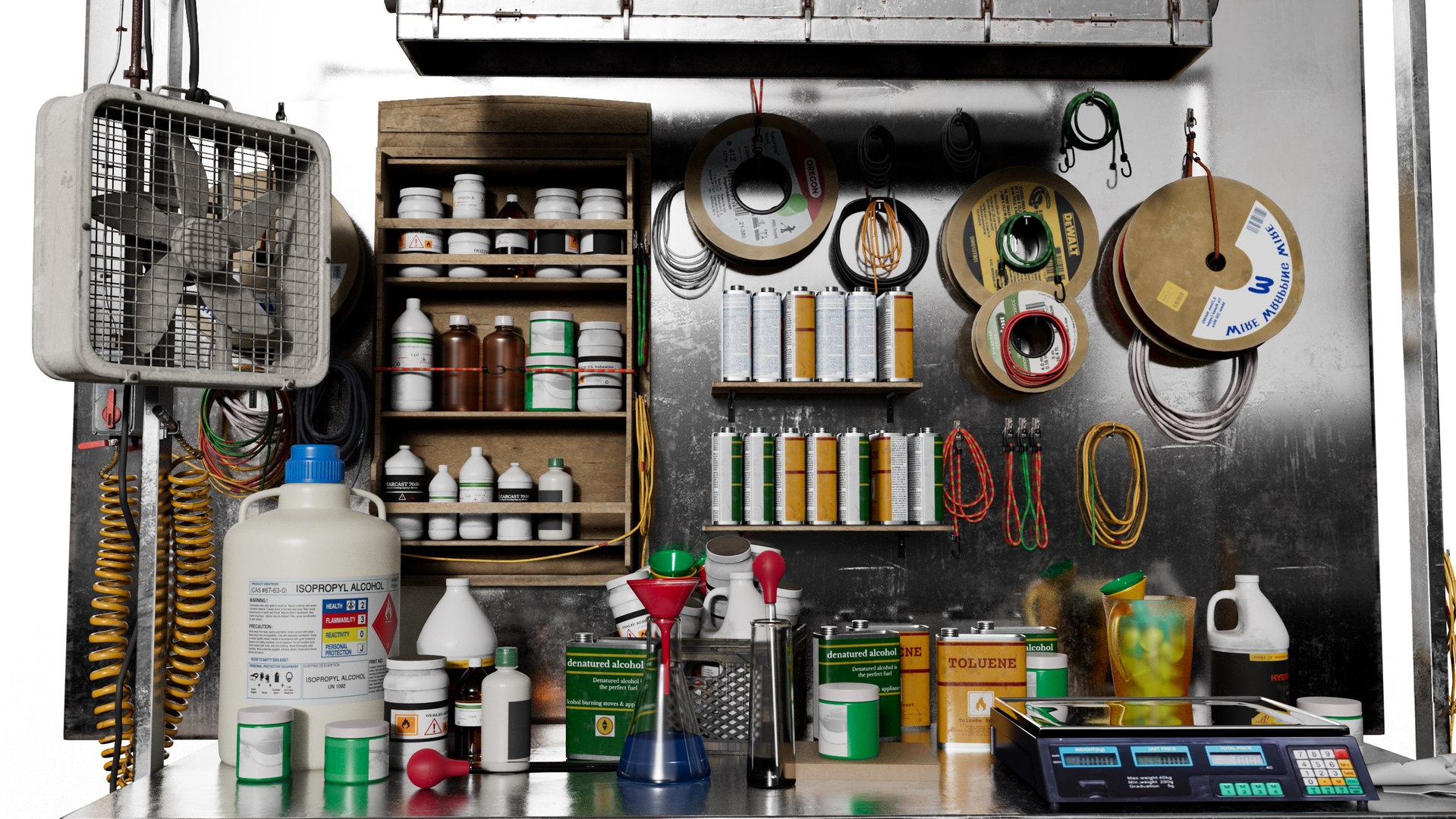 Lab Workbench 3D Model - TurboSquid 2237505