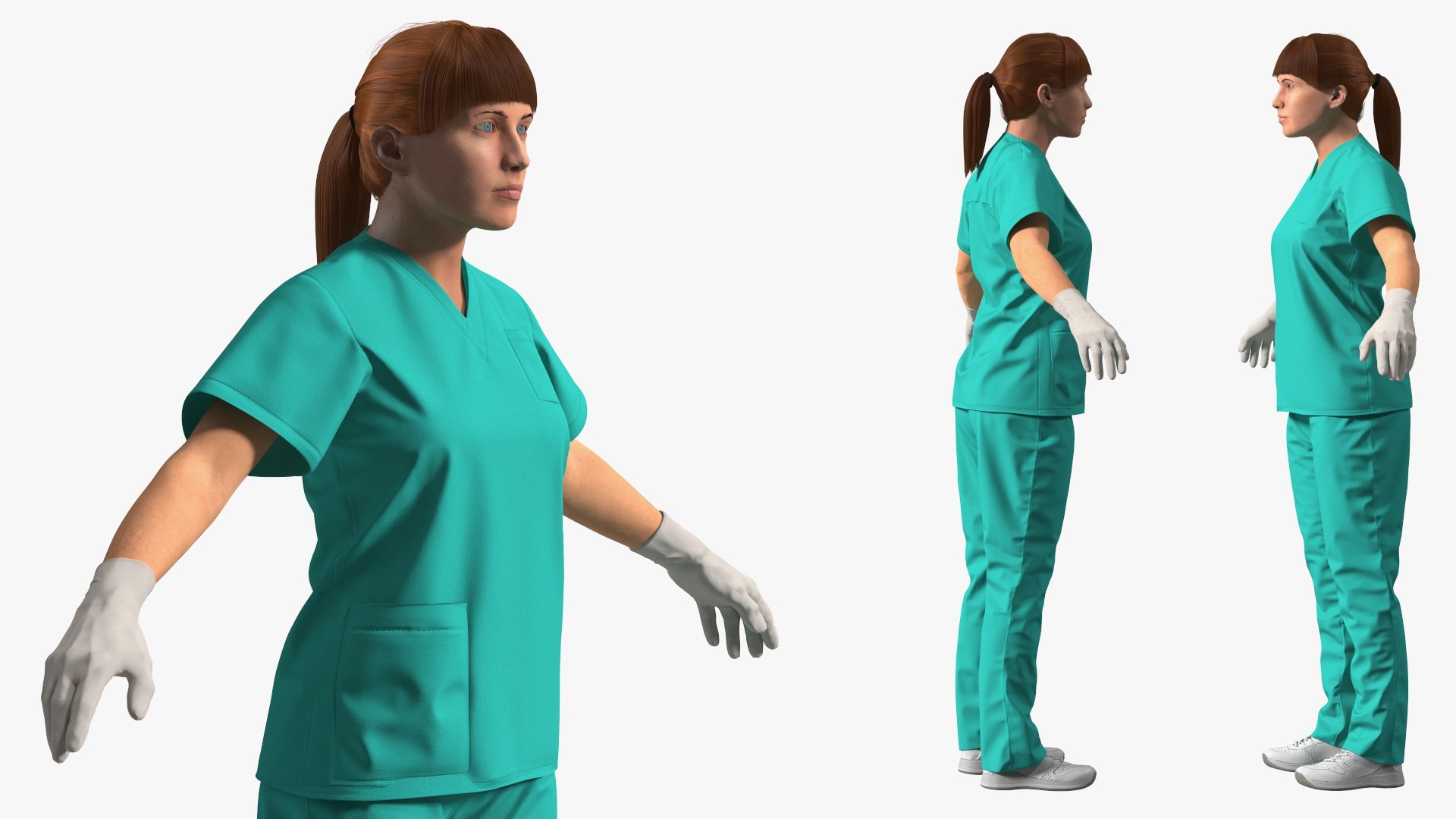 3D Model Female Doctor Character Fur - TurboSquid 2228915