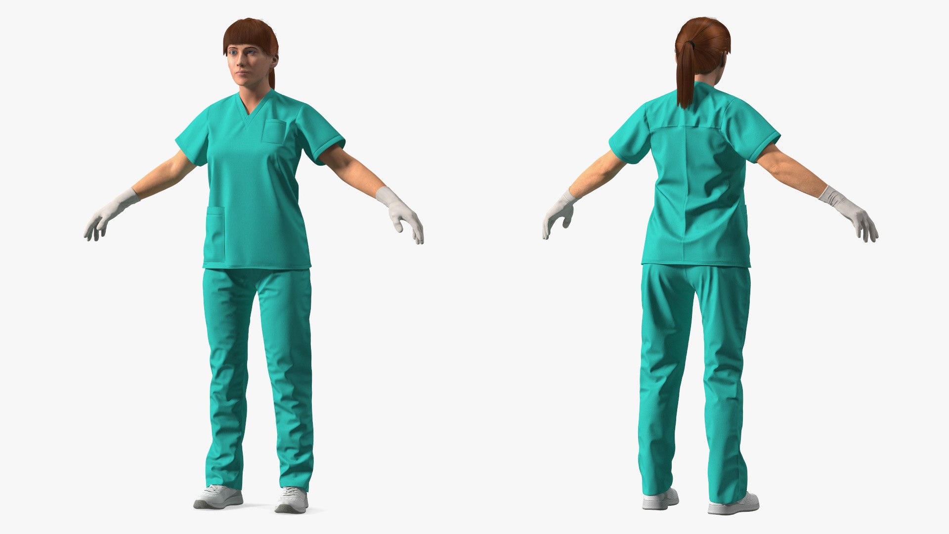 3D Model Female Doctor Character Fur - TurboSquid 2228915