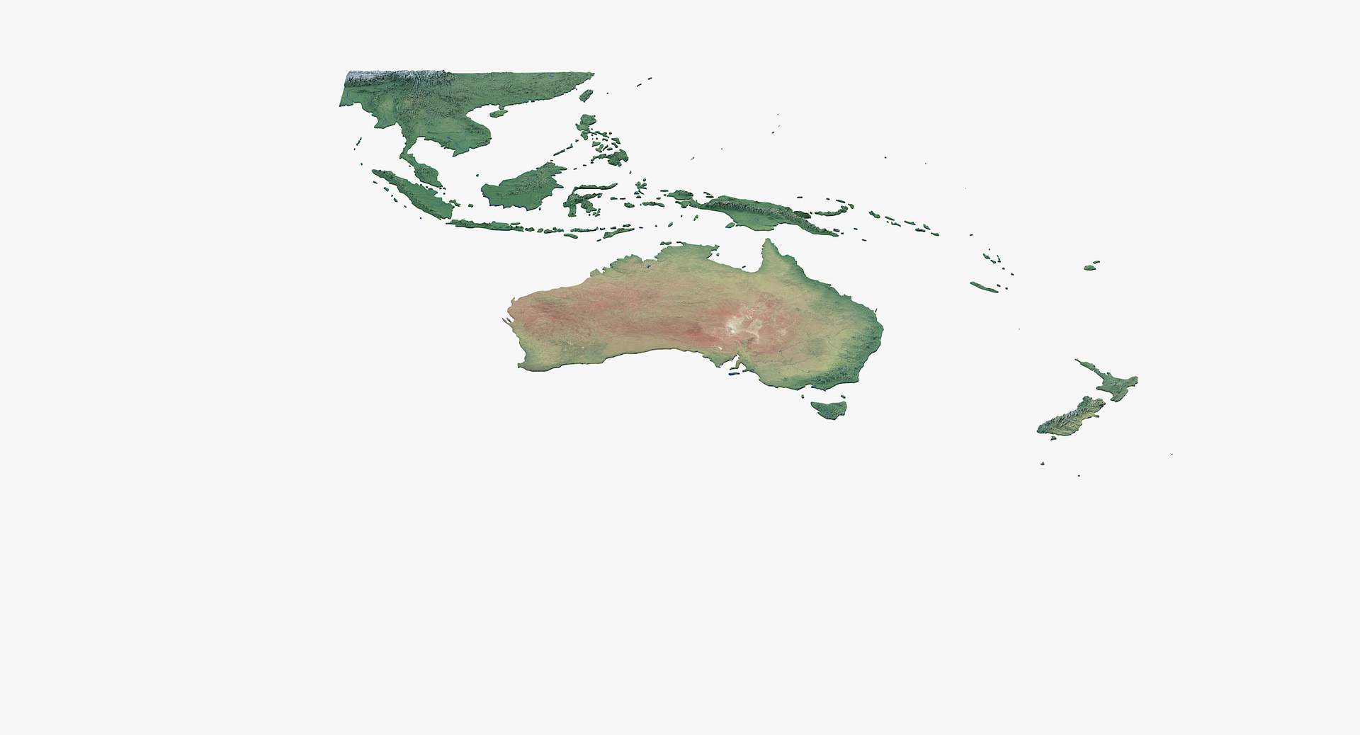 Australia Topographic Map 3D Model - TurboSquid 2324813