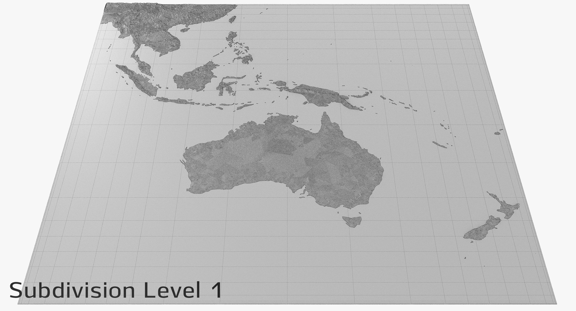 Australia Topographic Map 3D Model - TurboSquid 2324813