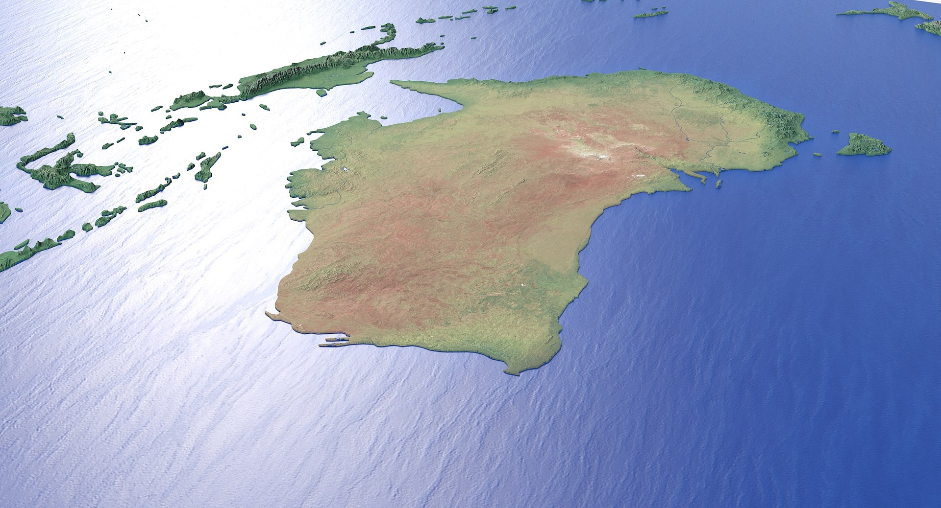 Australia Topographic Map 3D Model - TurboSquid 2324813