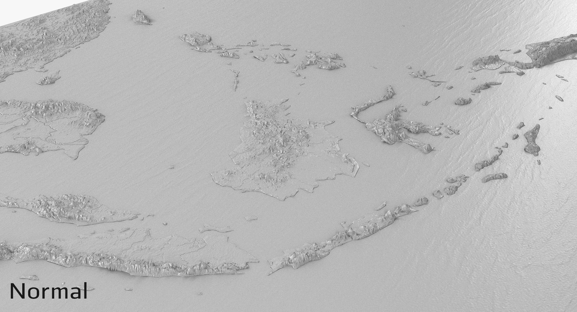 Australia Topographic Map 3D Model - TurboSquid 2324813