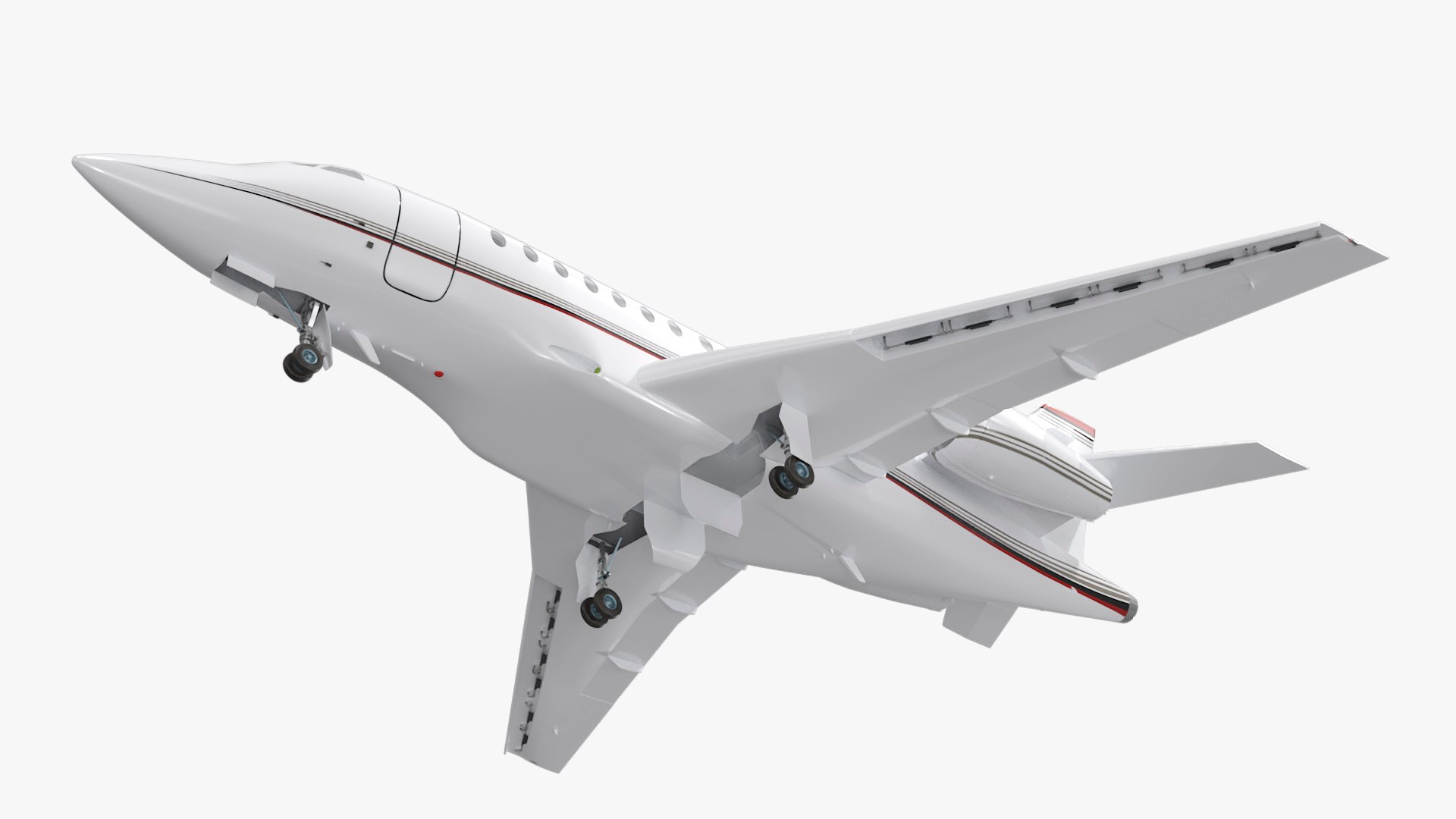 Jet Plane Dassault Falcon 900 White 3D Model - TurboSquid 2384590