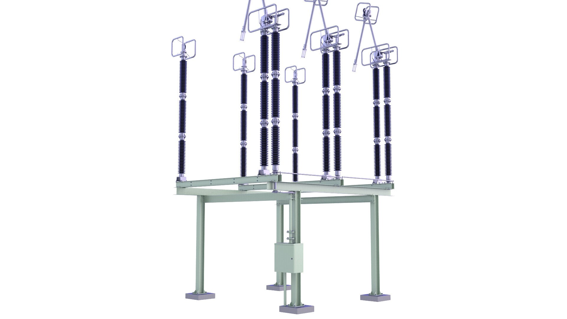 Substation Disconnectors ON And OFF SET V35 V36 3D - TurboSquid 2399698