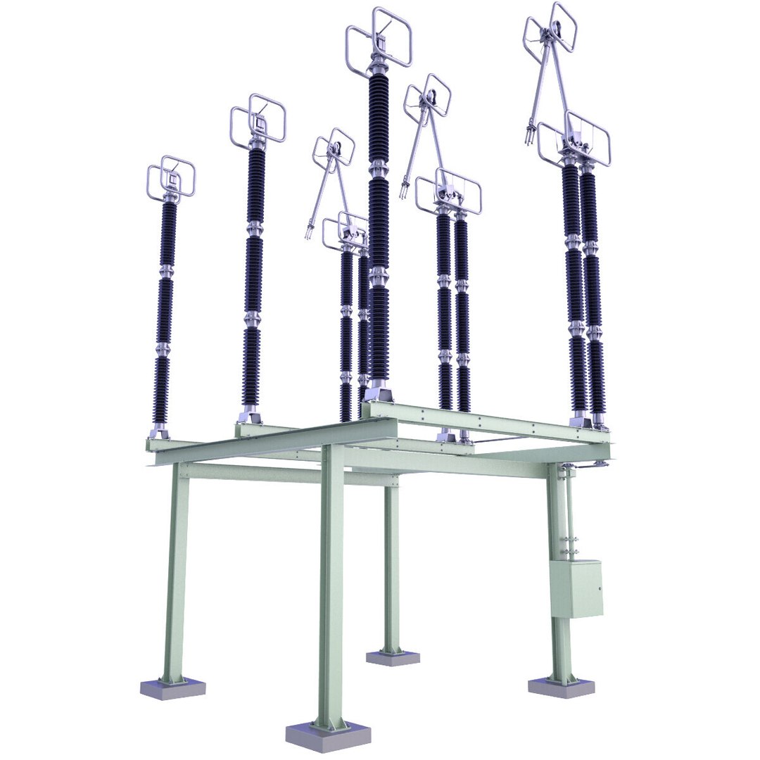 Substation Disconnectors ON And OFF SET V35 V36 3D - TurboSquid 2399698