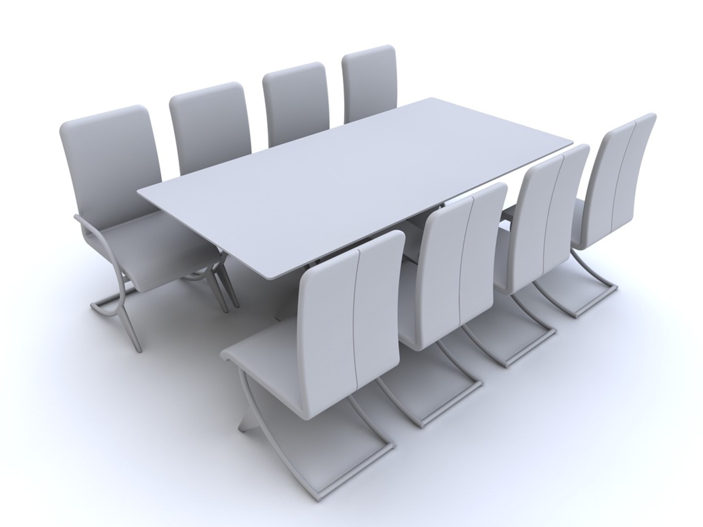 Table Meeting 3d Model