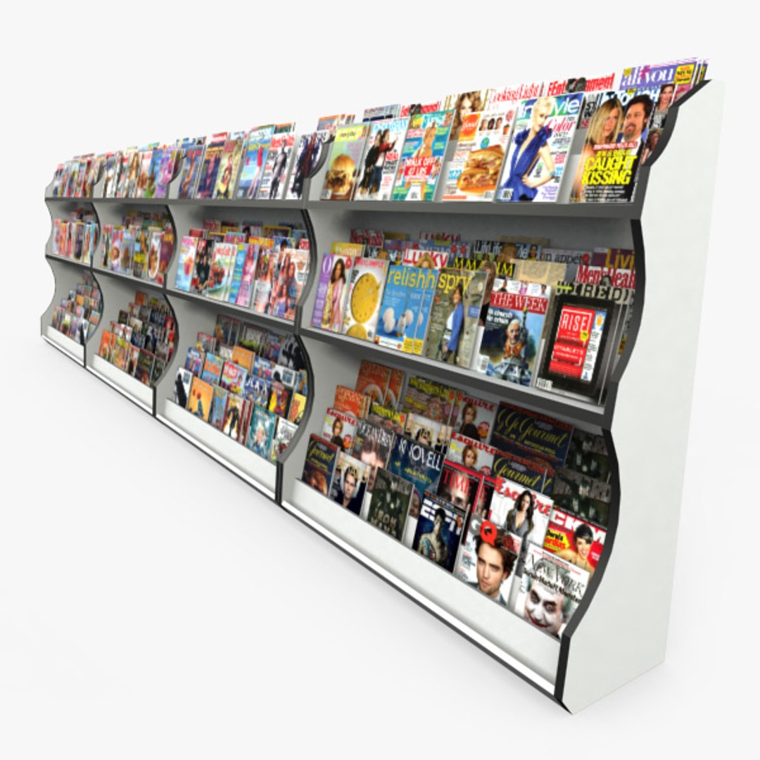 3dsmax Magazine Rack Retail