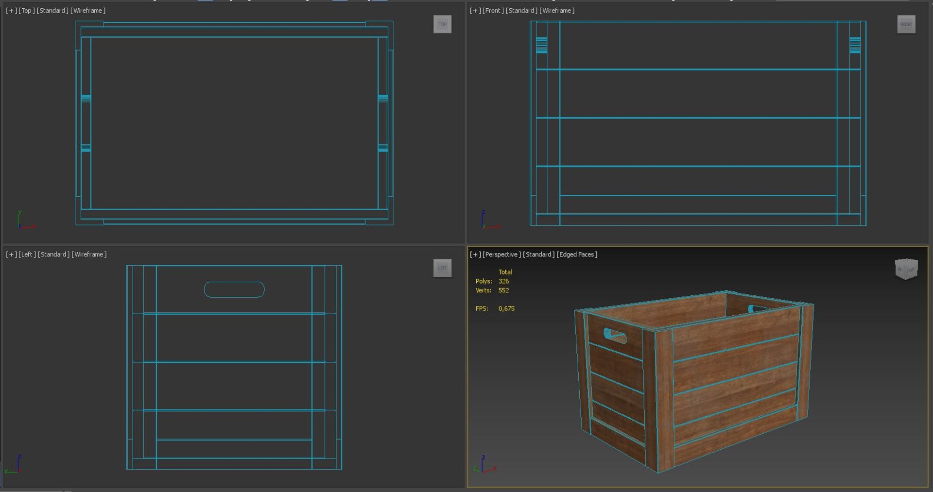 Wooden case chest 3D model - TurboSquid 1748769
