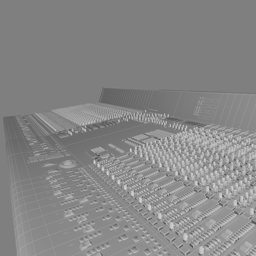 Neve Mastering Console 3d Model