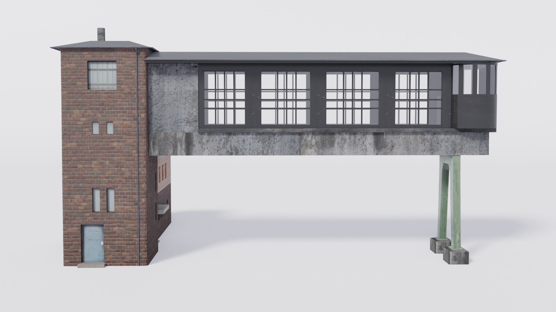 Signal Gantry Box 3D Model - TurboSquid 2068699