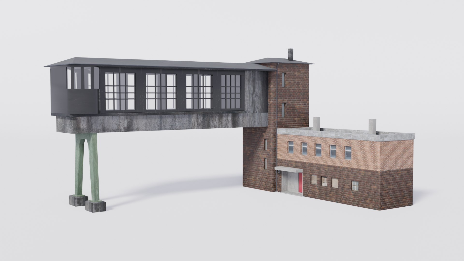 Signal Gantry Box 3D Model - TurboSquid 2068699