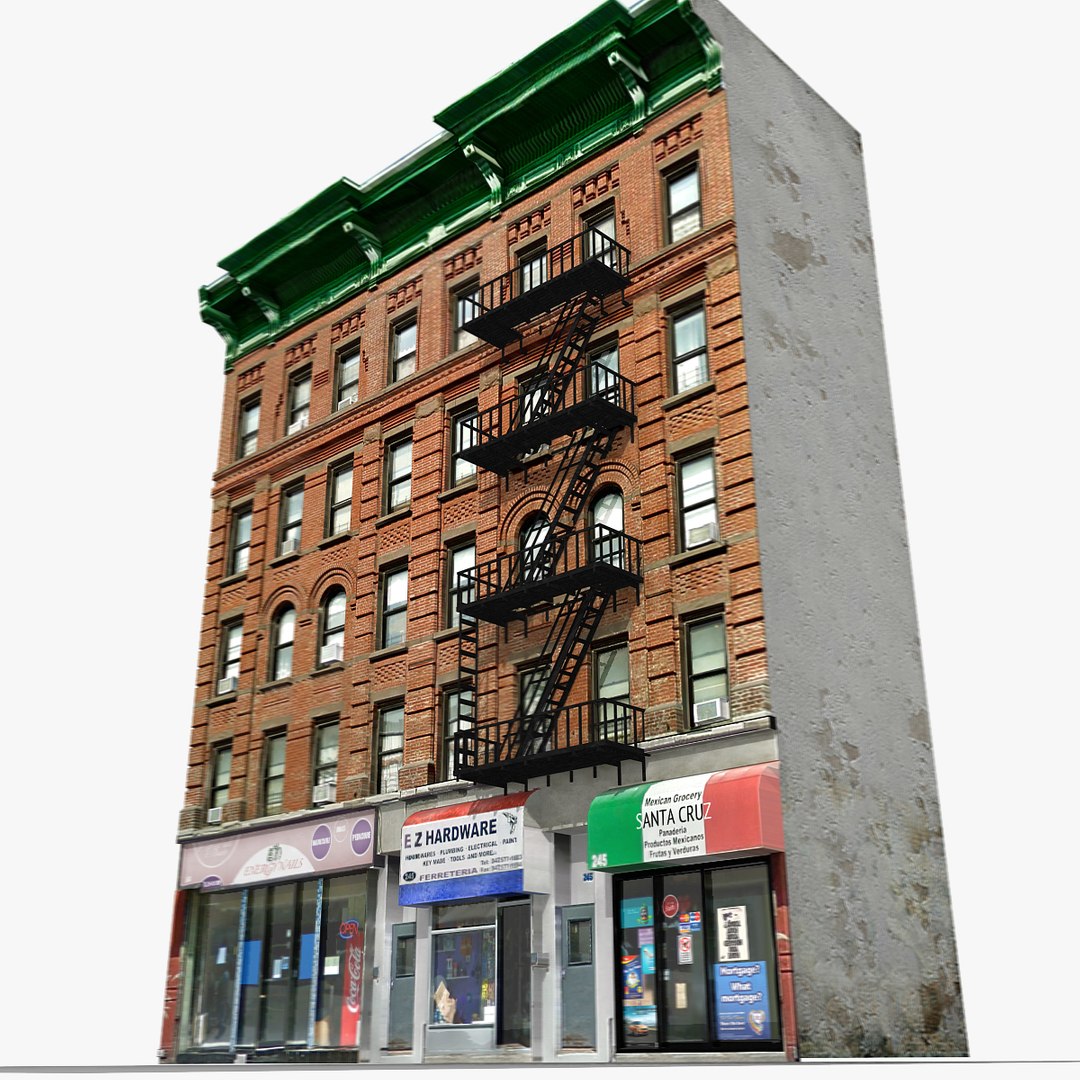 3d photorealistic 10 buildings set