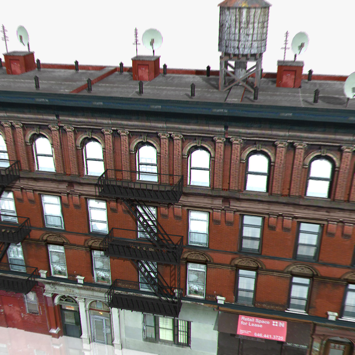 3d photorealistic 10 buildings set