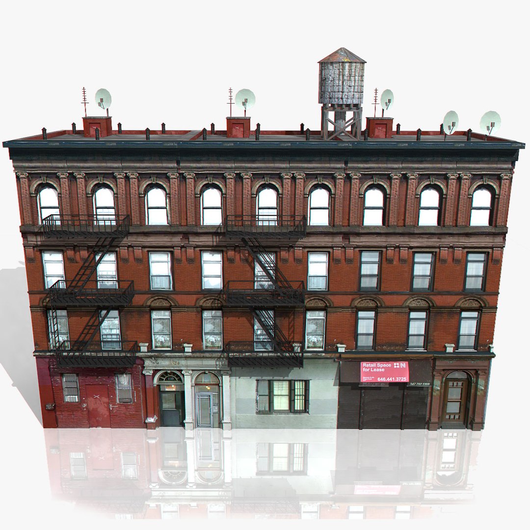 3d photorealistic 10 buildings set
