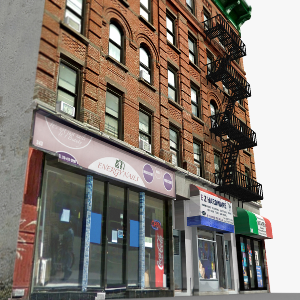 3d photorealistic 10 buildings set