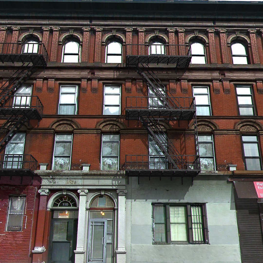 3d photorealistic 10 buildings set