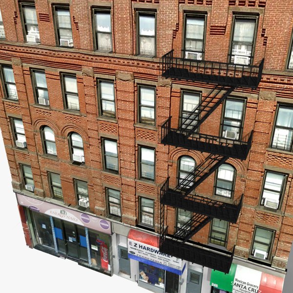 3d photorealistic 10 buildings set