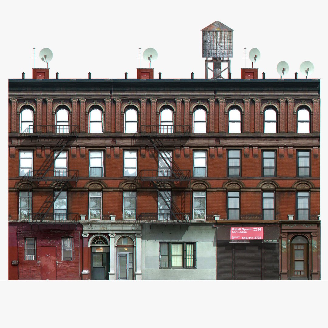 3d photorealistic 10 buildings set