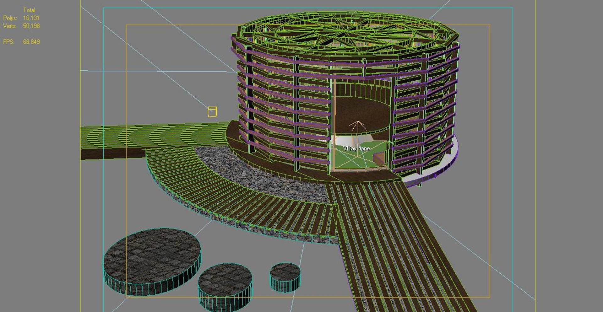 3ds max garden house