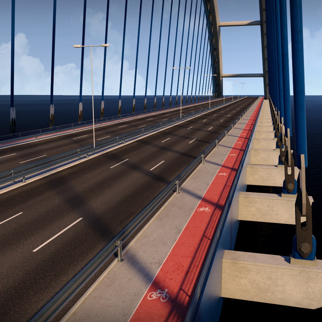 3d Suspended Bridge Model