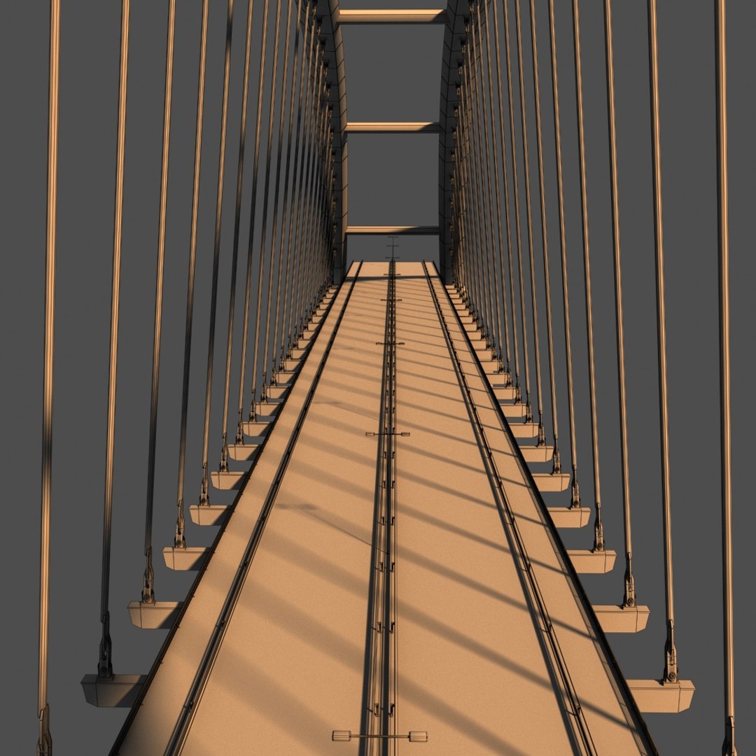 3d Suspended Bridge Model