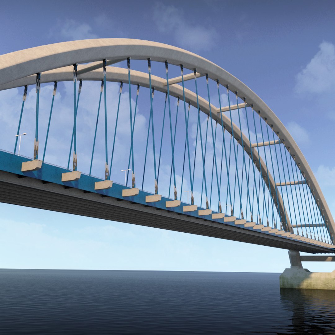 3d Suspended Bridge Model