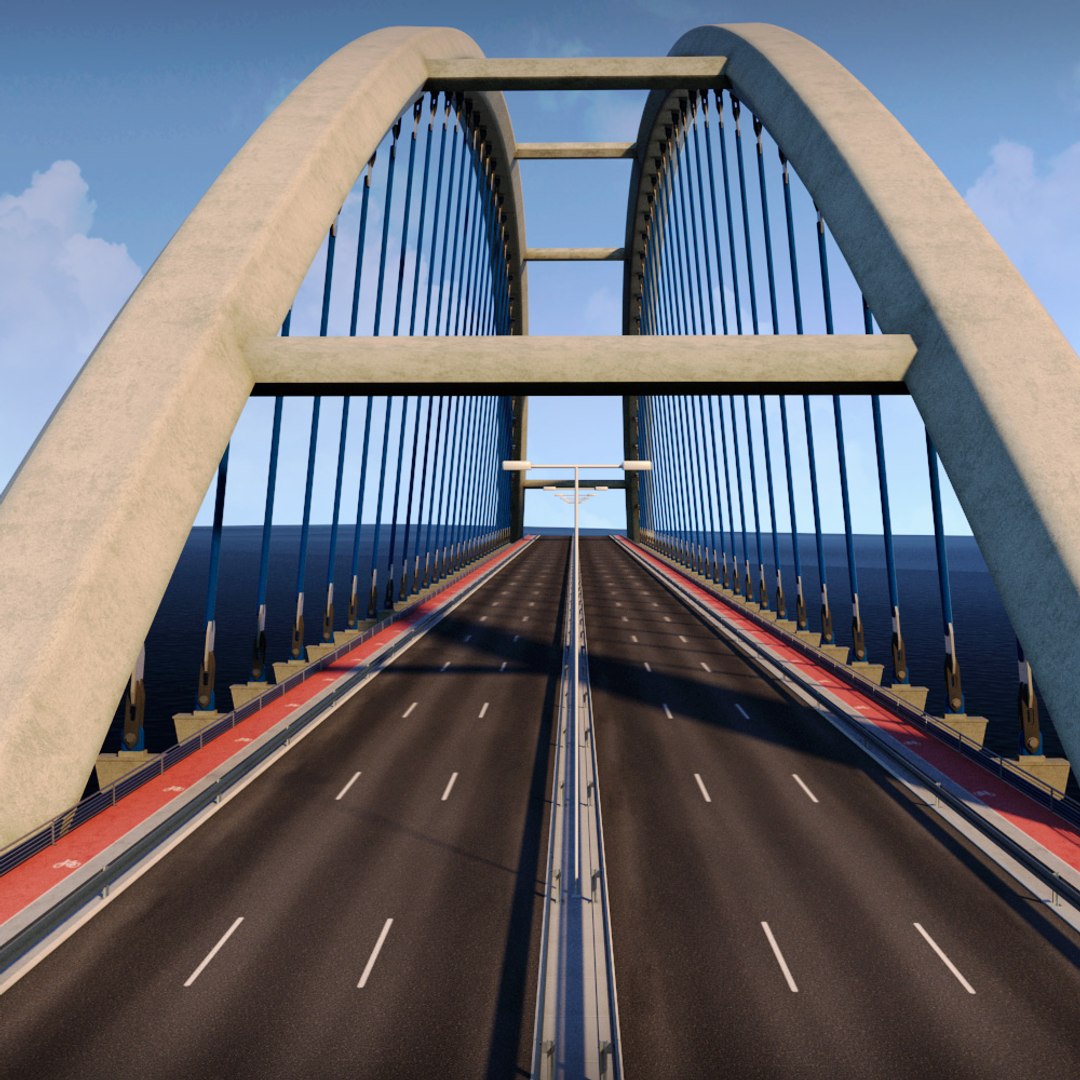 3d Suspended Bridge Model