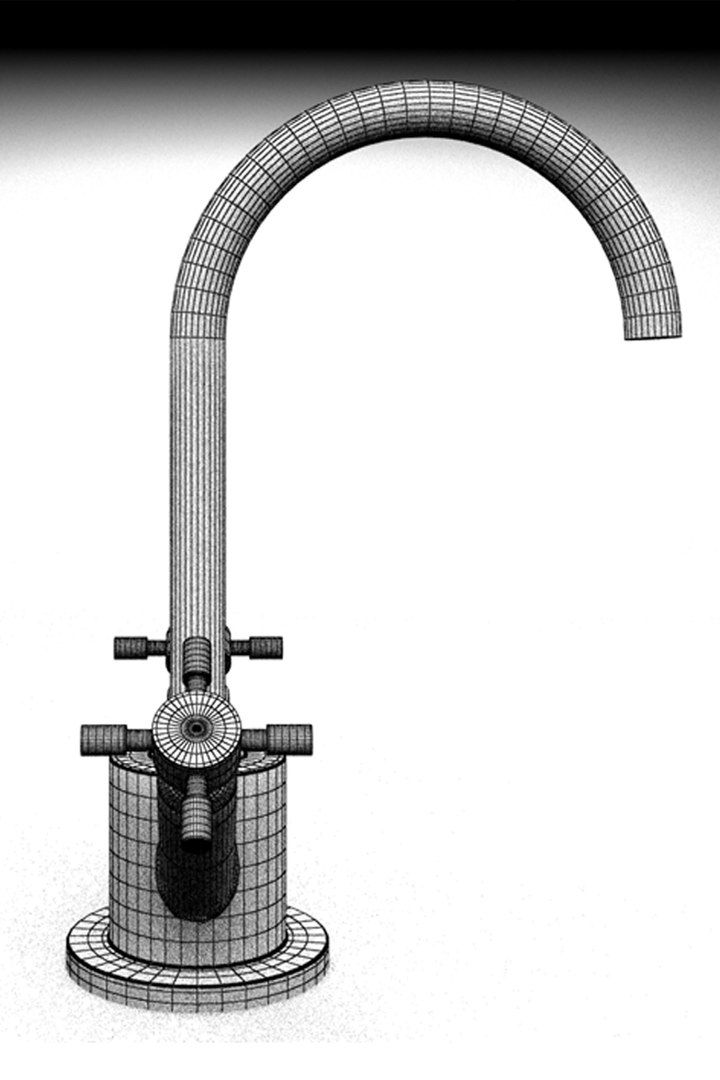 Free Kitchen Tap 3d Model