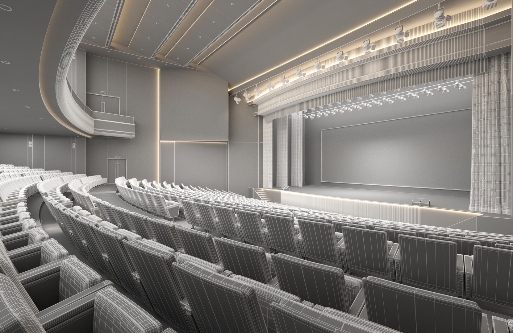 Theater Interior 01 3D - TurboSquid 2238712