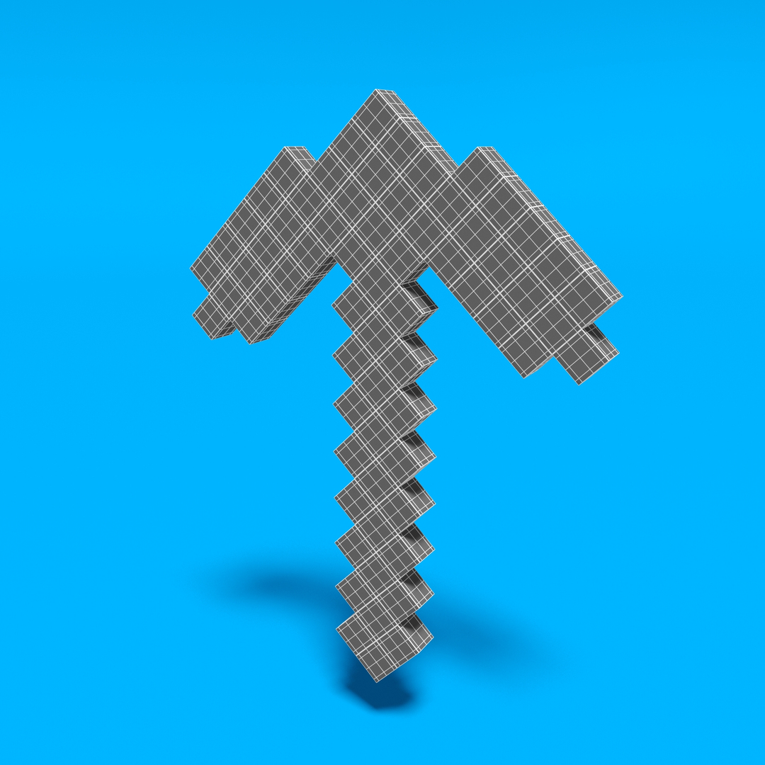 Minecraft Diamond Sword And Pickaxe Crossed