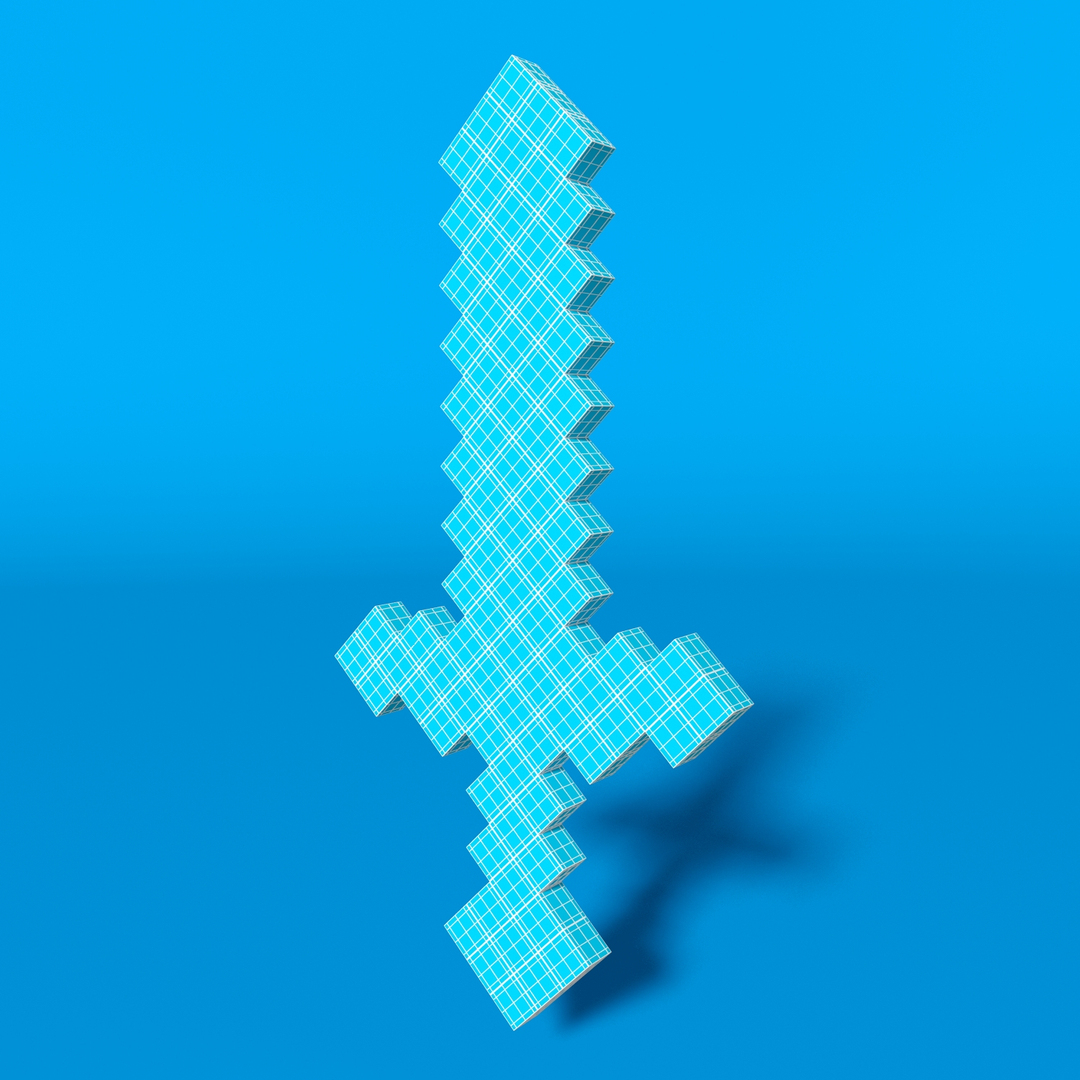 modelo 3d Minecraft armas y herramientas - TurboSquid 1382822