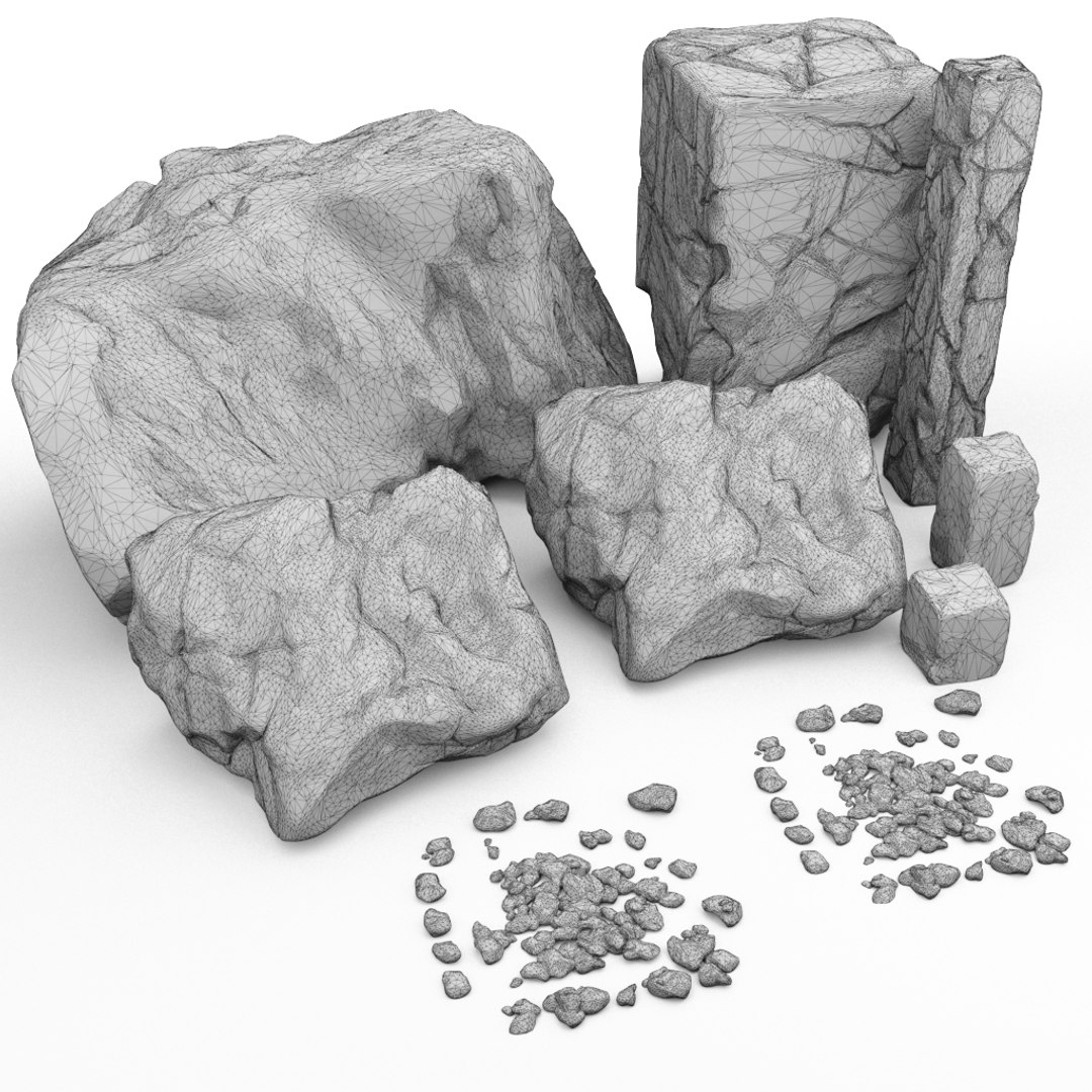 3D Pack Rock Stones Cartoon - TurboSquid 1658521