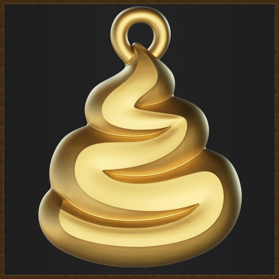 3D Funny Poop Symbol Jewelry - TurboSquid 2431000